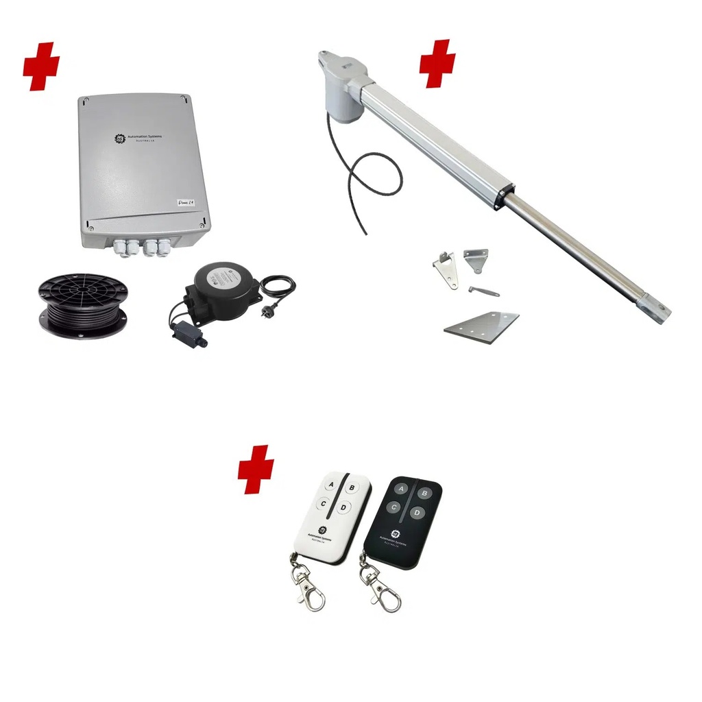 Viper 5 Long Stroke ITALIAN Low Voltage 24V Automatic Swing Driveway ...