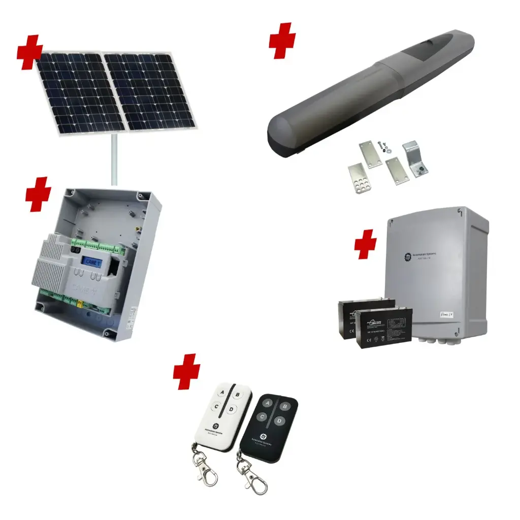 Solar Powered Single Swing Gate Automation Base Kit Super Duty Linear ...